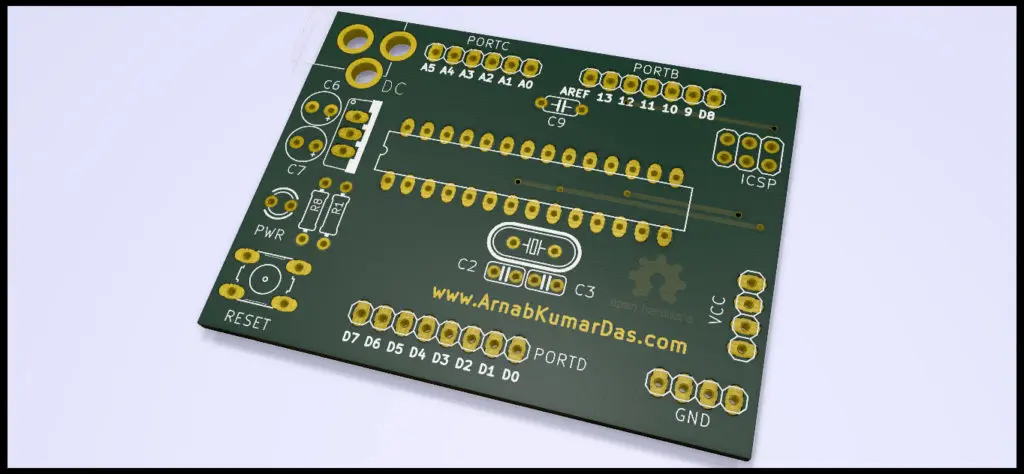 Diy Arduino Uno V10 Schematic And Pcb Layout Arnab Kumar Das