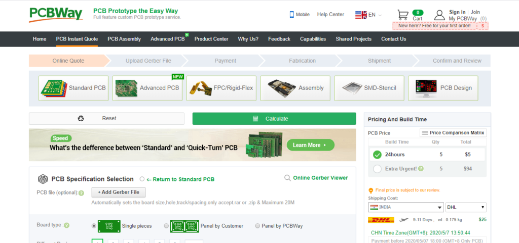 How to order PCB and get it manufactured by PCBWay - Arnab Kumar Das