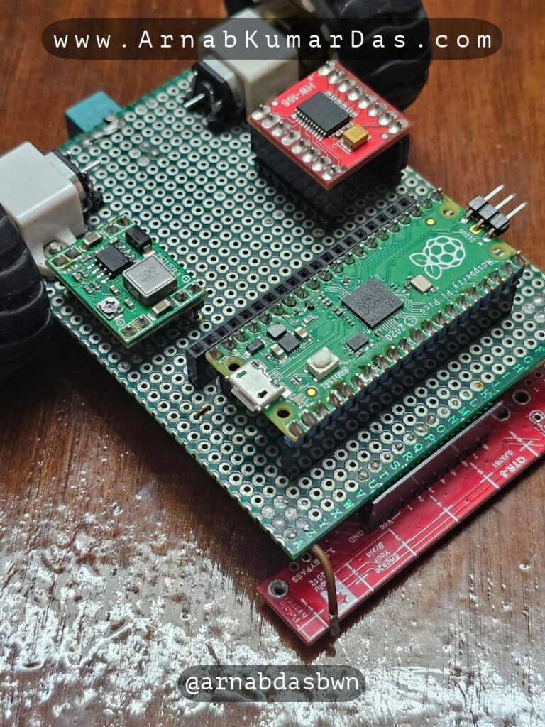 Raspberry Pi Pico RP2040 – QTR-8RC – PID Line Follower Robot : Code and Project Files - Arnab ...